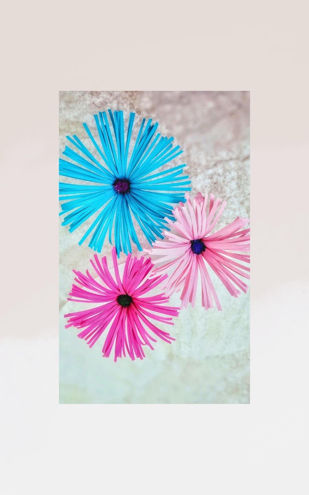 Construction Paper Flowers - Create Clusters - Its Blooming Paper