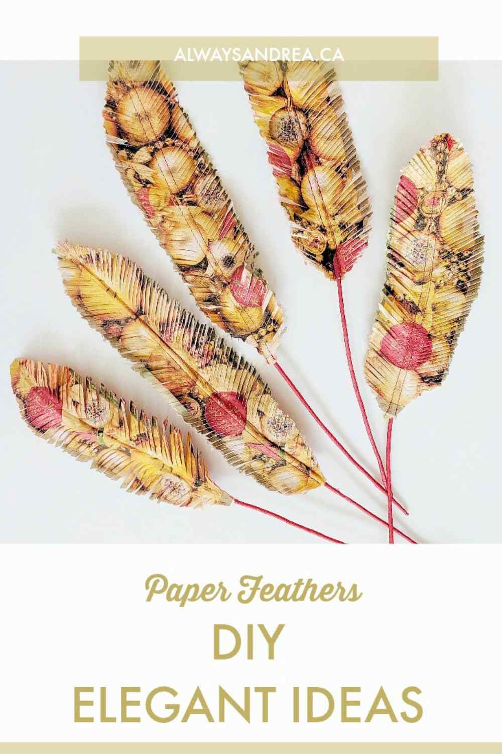 Paper Feathers - Make Them Gorgeous - Its Blooming Paper