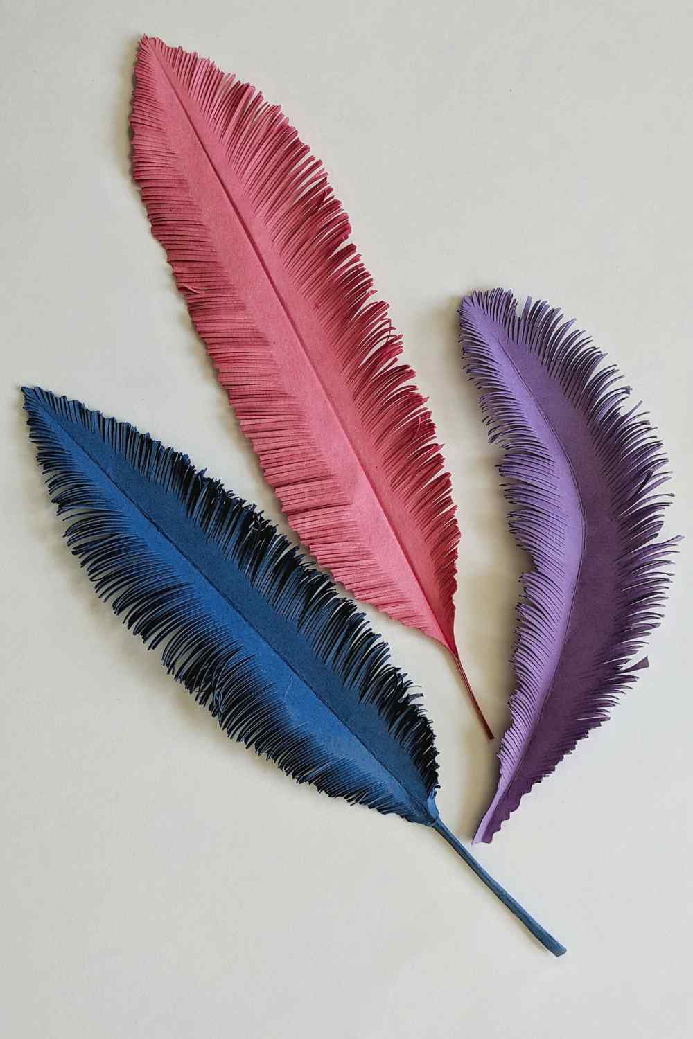 Paper Feathers - Make Them Gorgeous - Its Blooming Paper